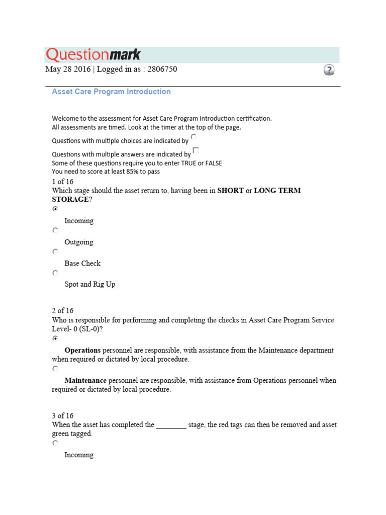 Asset Care Program | PDF