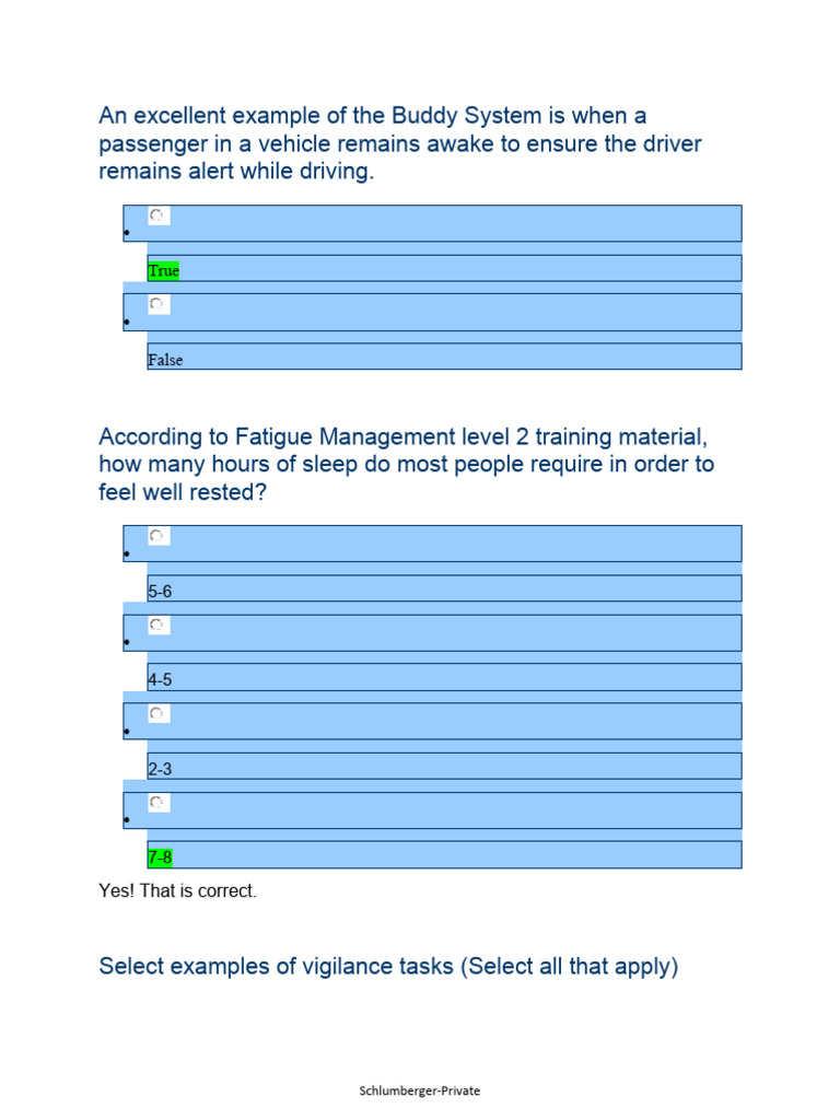 Fatique Management Level 2 | PDF | Sleep | Shift Work