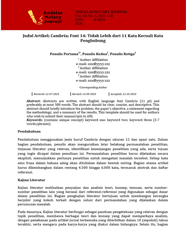 Template ANJ New 2023 | PDF