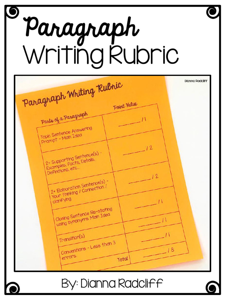 ParagraphWritingRubric 1 | PDF | Computing | Human Communication