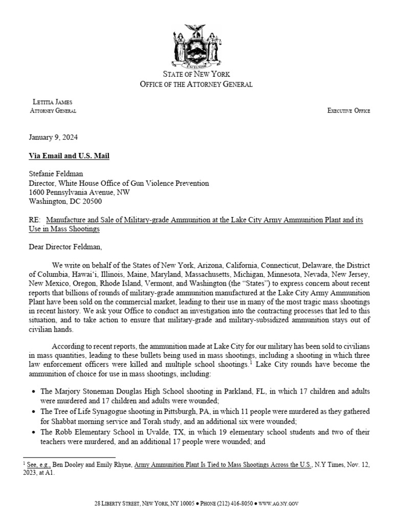 Lake City Multistate Letter - FINAL | PDF