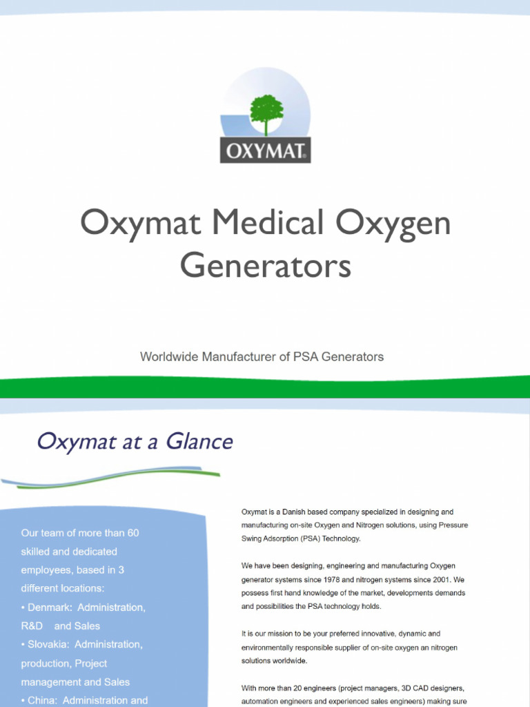 Oxymat Medical Oxygen Generators | PDF Oxymat Medical Oxygen Generators | PDF
