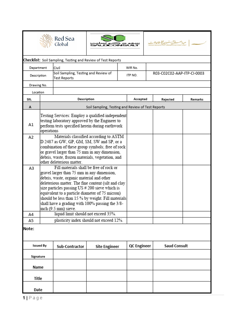 Checklist Eartworks Formate | PDF | Silt | Horticulture