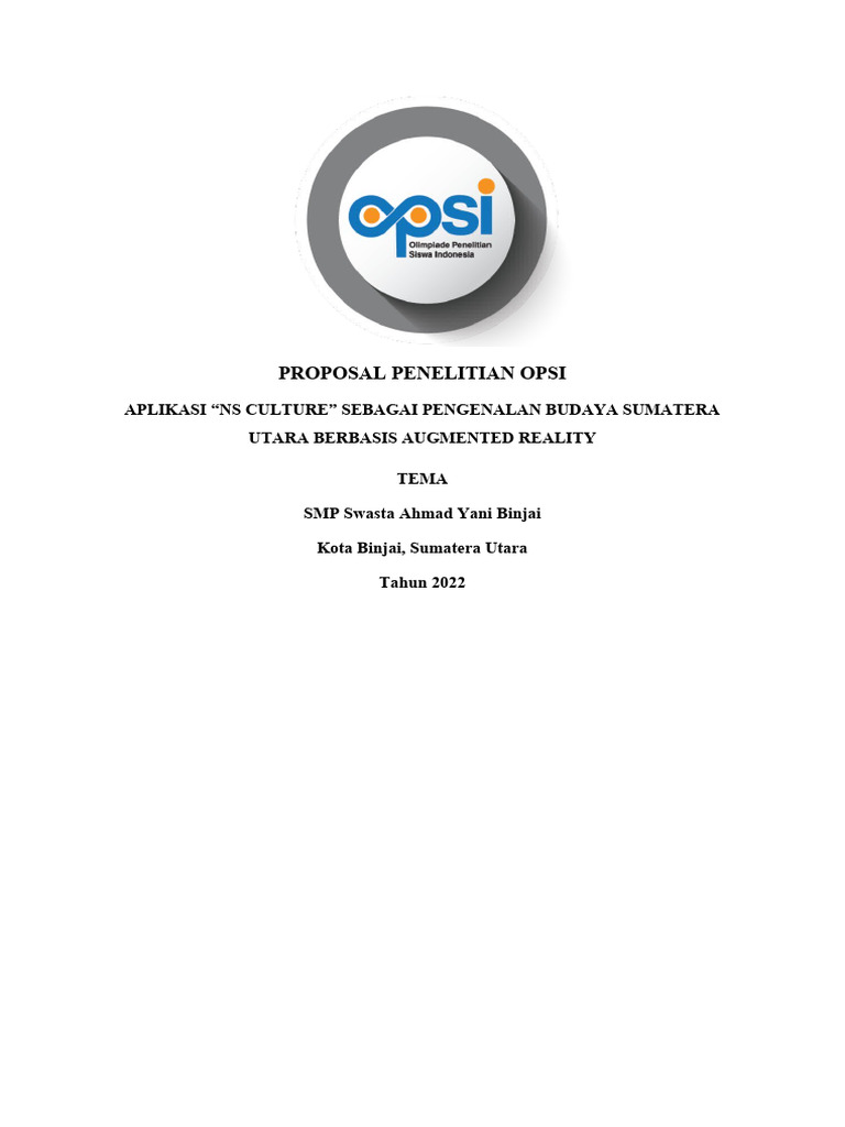 Proposal Opsi SMP | PDF