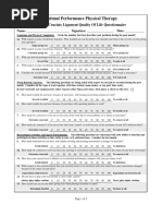 Anterior Cruciate Ligament Return To Sport After Injury (ACL-RSI) | PDF ...