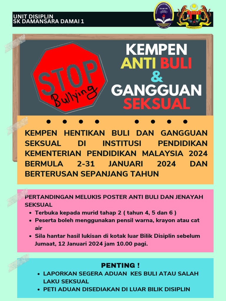 Kempen Anti Buli & Gangguan Seksual | PDF