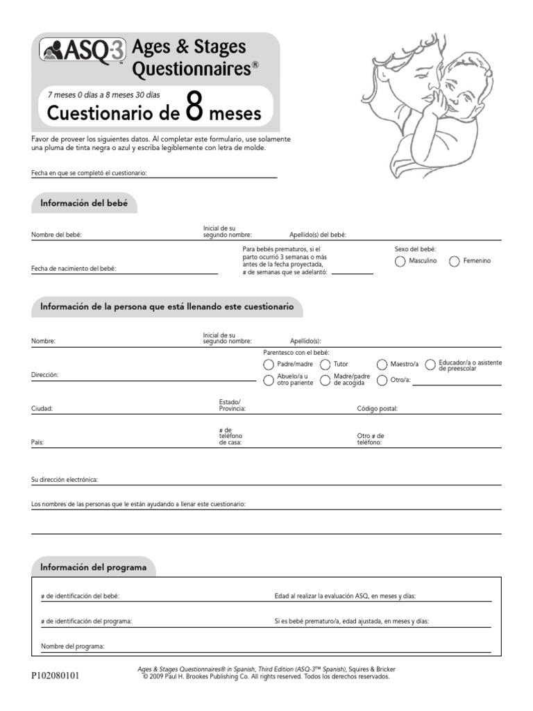 ASQ3 - 8 Meses | PDF