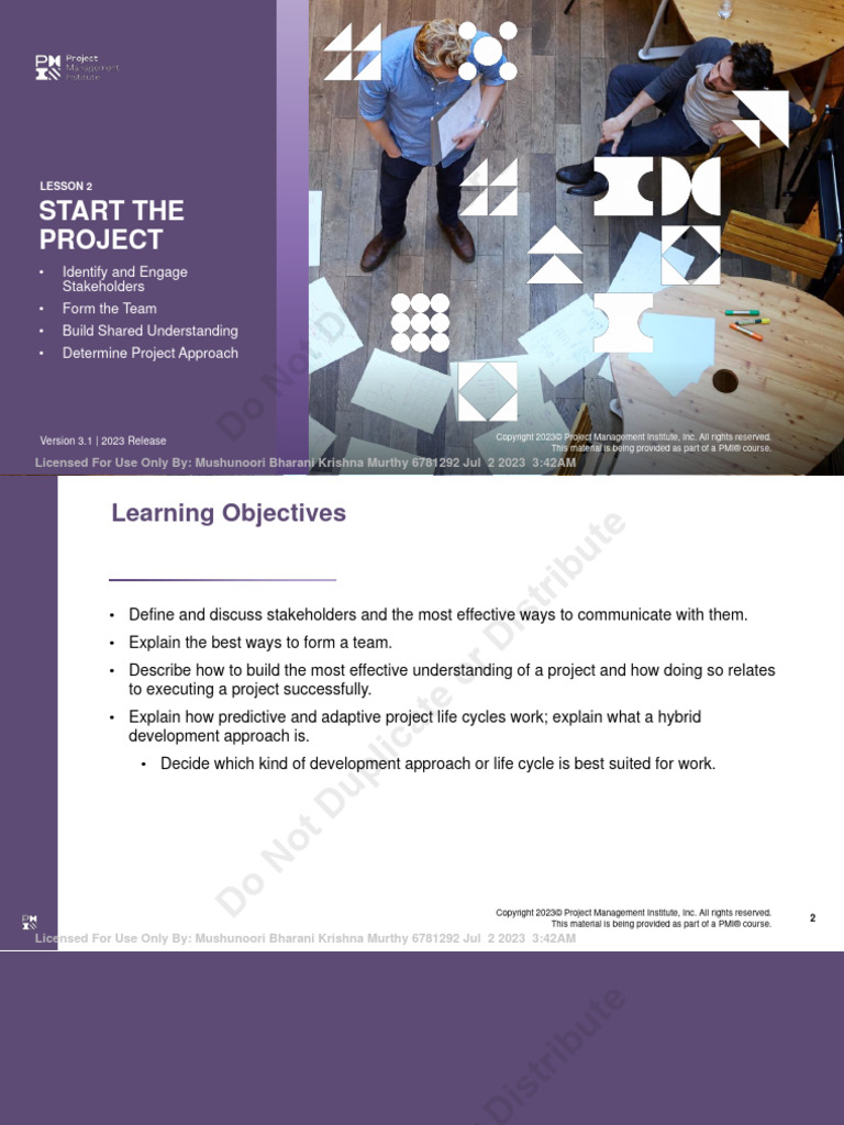 Module 2 Start The Project | PDF | Project Management | Communication