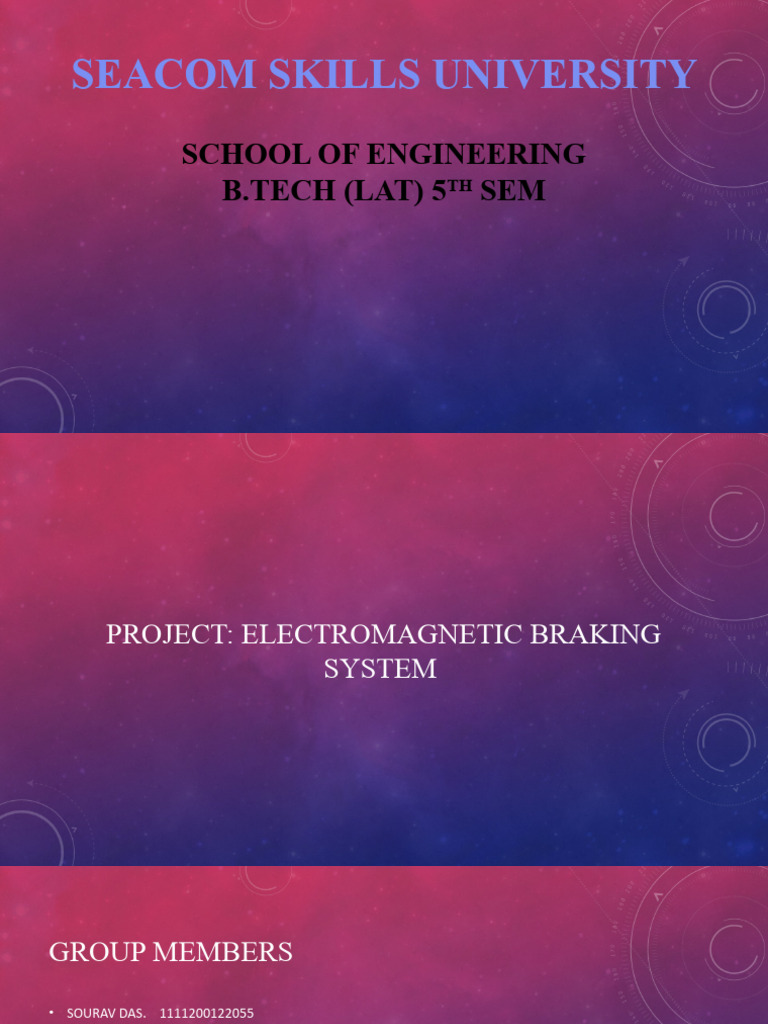Electromagnetic Bracking System | PDF | Brake | Electromagnetic Induction