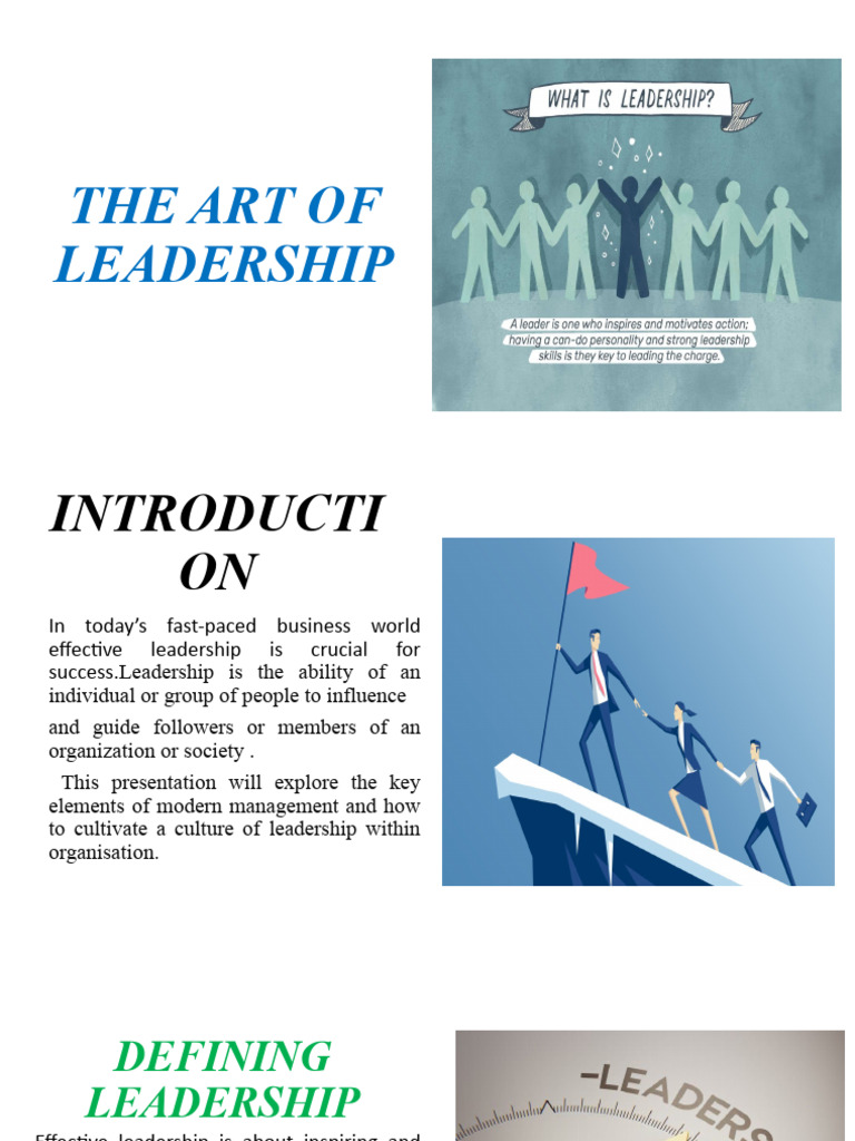 The Art of Leadership | PDF | Leadership | Goal