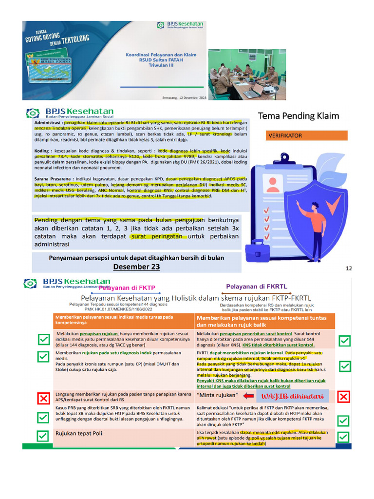 Koordinasi Klaim Pending 12122023 | PDF