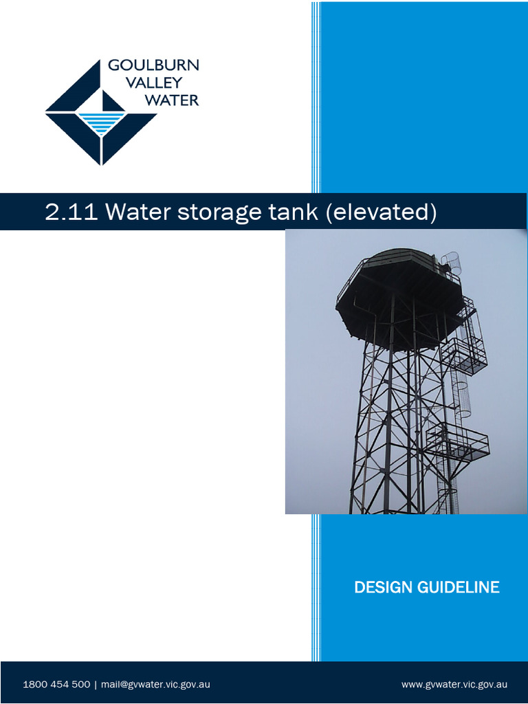 Elevated Water Storage Tank Guidelines | PDF | Roof | Water