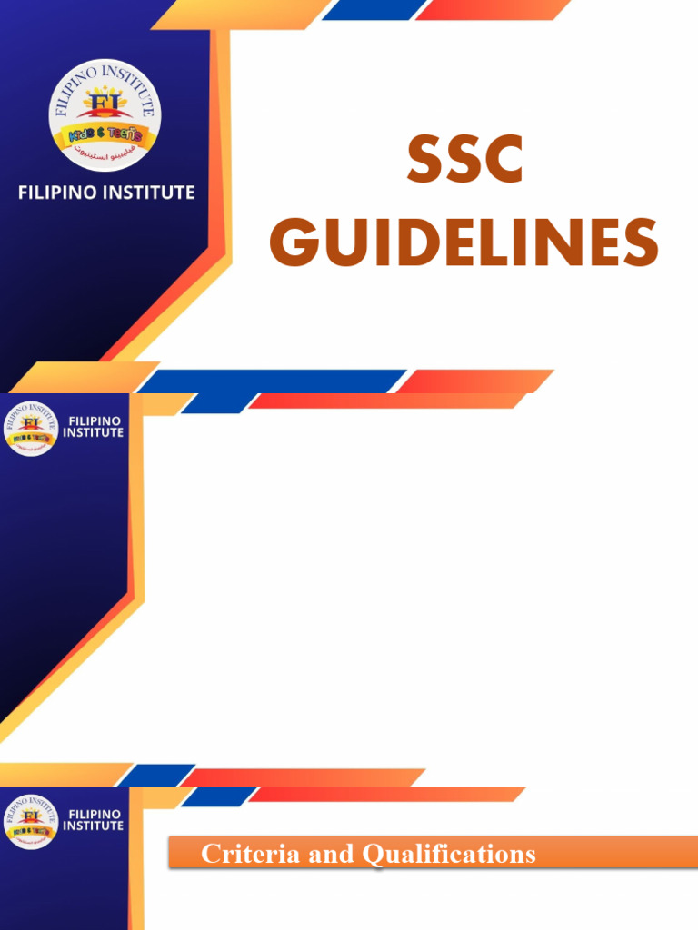 SSC Guidelines | Download Free PDF | Government | Elections