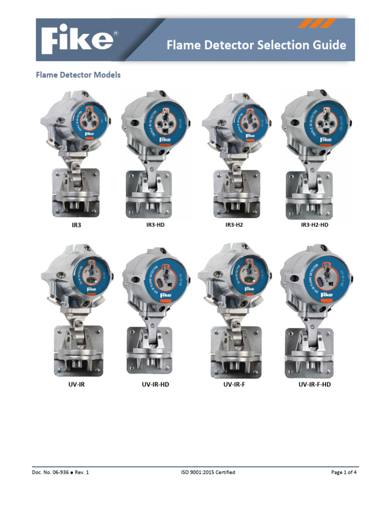 Flame Detector Fike Pdf Computers Technology And Engineering