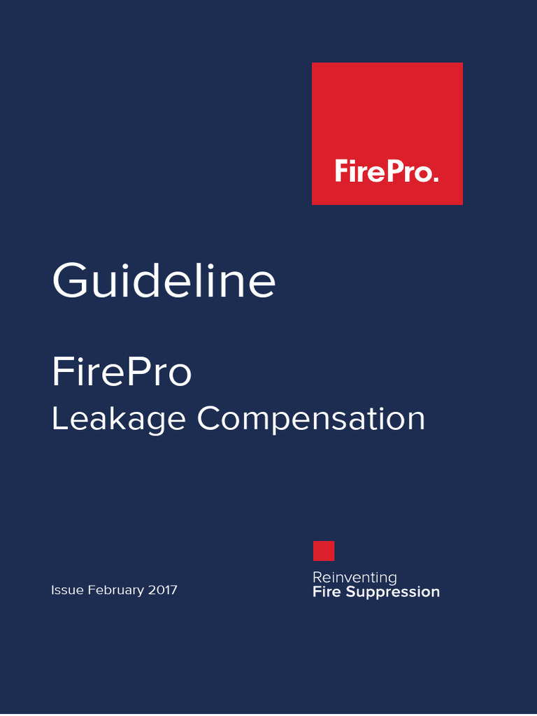 FirePro Leakage Compensation Guidelines | PDF | Particulates | Relay
