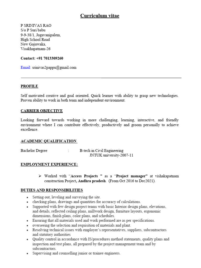 Sri Resume | PDF