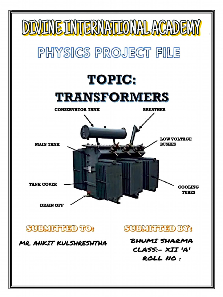 physics project file | PDF | Transformer | Inductor