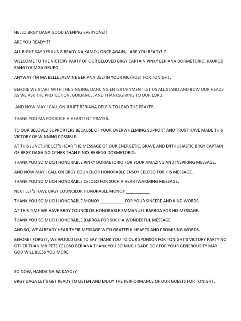 Victory Ball | PDF | Prayer