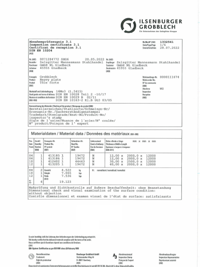 MTC 16 Mo3 | PDF