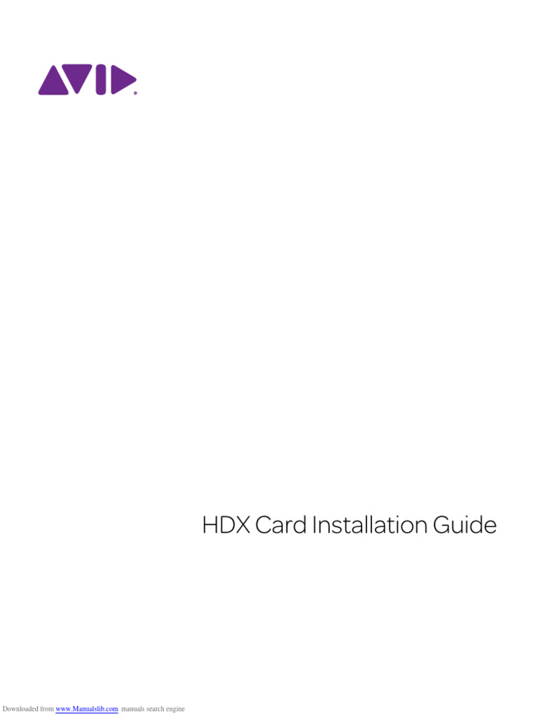 HDX Card | PDF | Analog To Digital Converter | Sound Technology