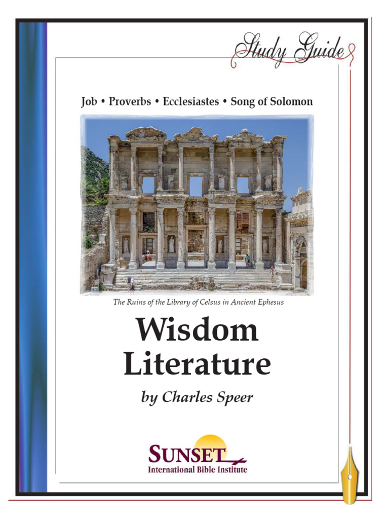 SG Wisdom Literature | PDF | Book Of Job | Book Of Proverbs