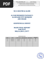 Method Statement For MASW Survey | PDF | Waves | Seismology