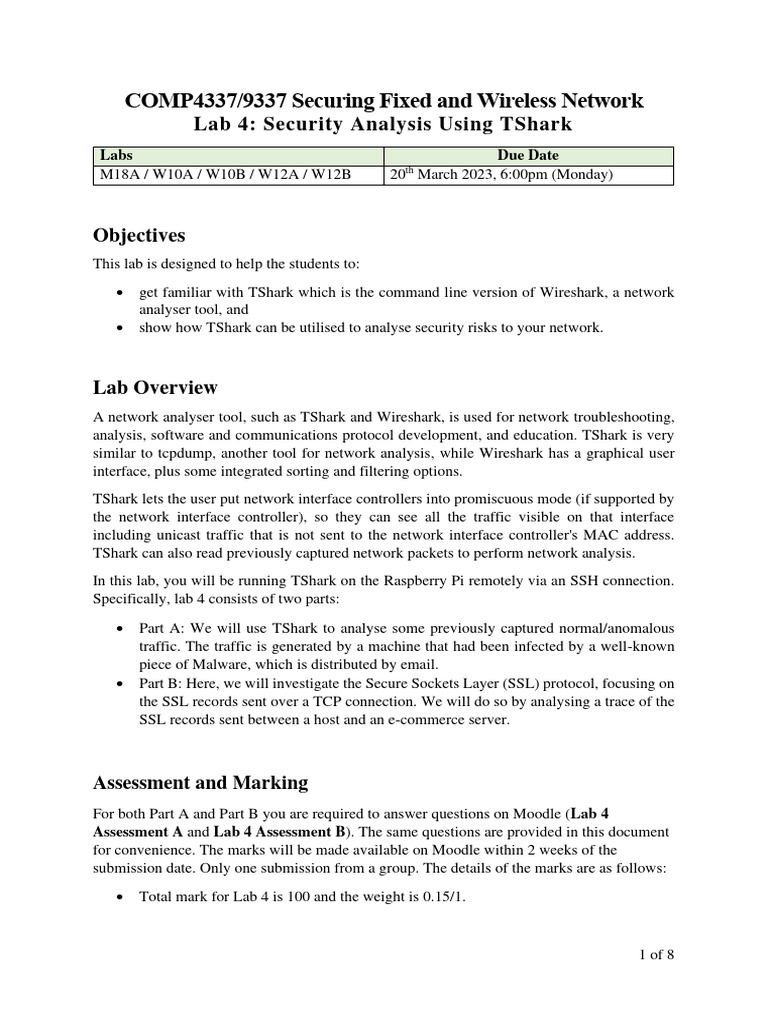 Lab4_COMP4337 | PDF | Computer Network | Port (Computer Networking)