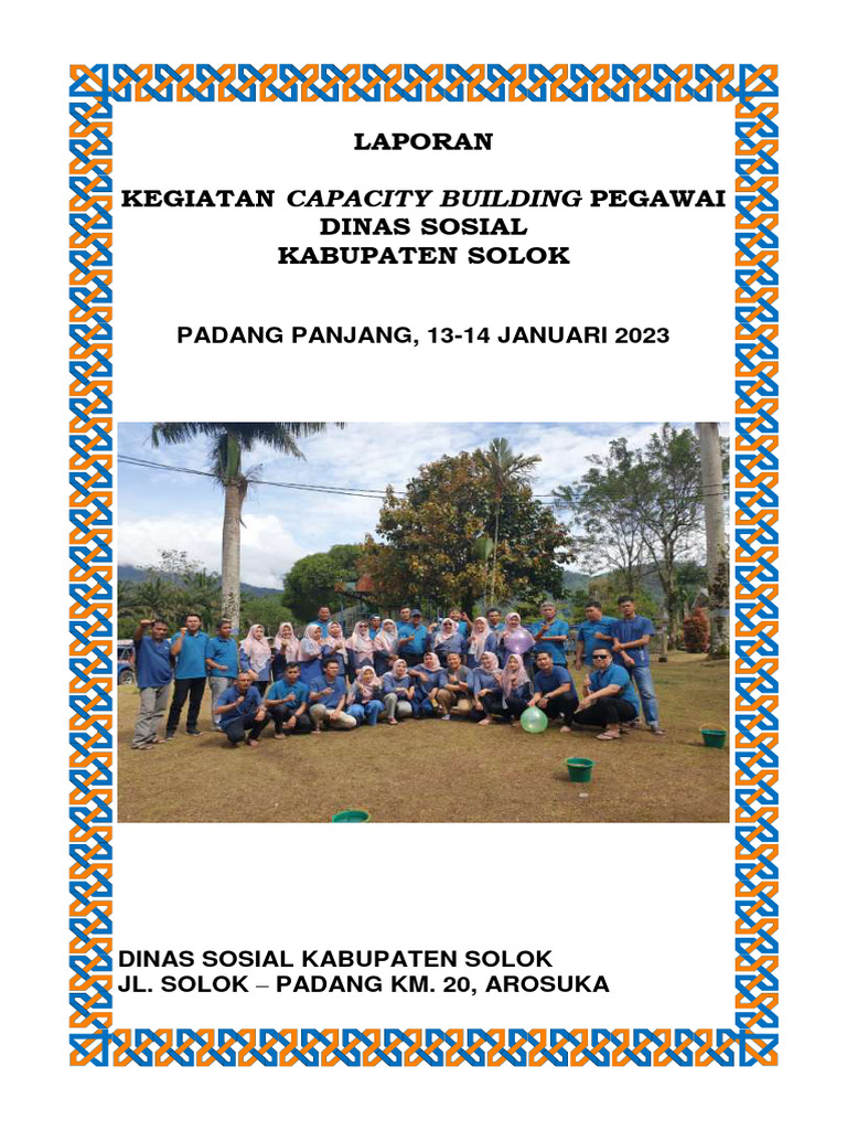 2.3. Laporan Capacity Building Dinsos | PDF