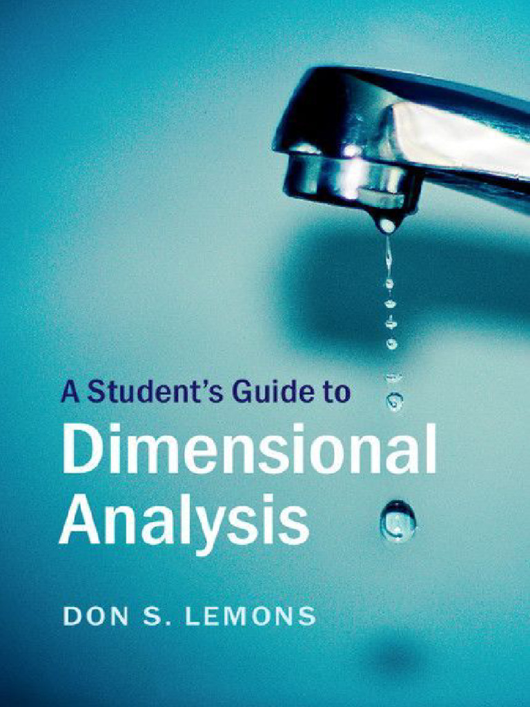 A Student's Guide To Dimensional Analysis (Don S. Lemons) | PDF | Gases ...