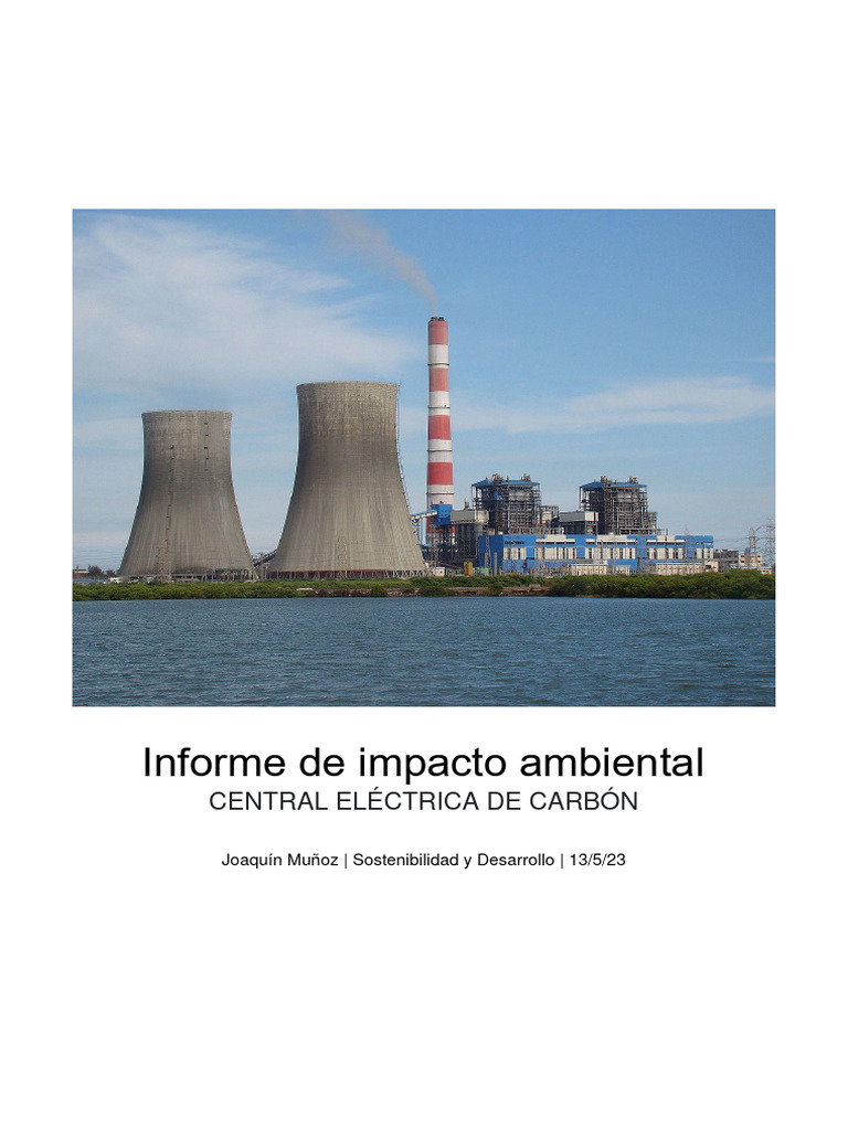 Informe de Impacto Ambiental 2 | PDF | Agua | La contaminación del aire