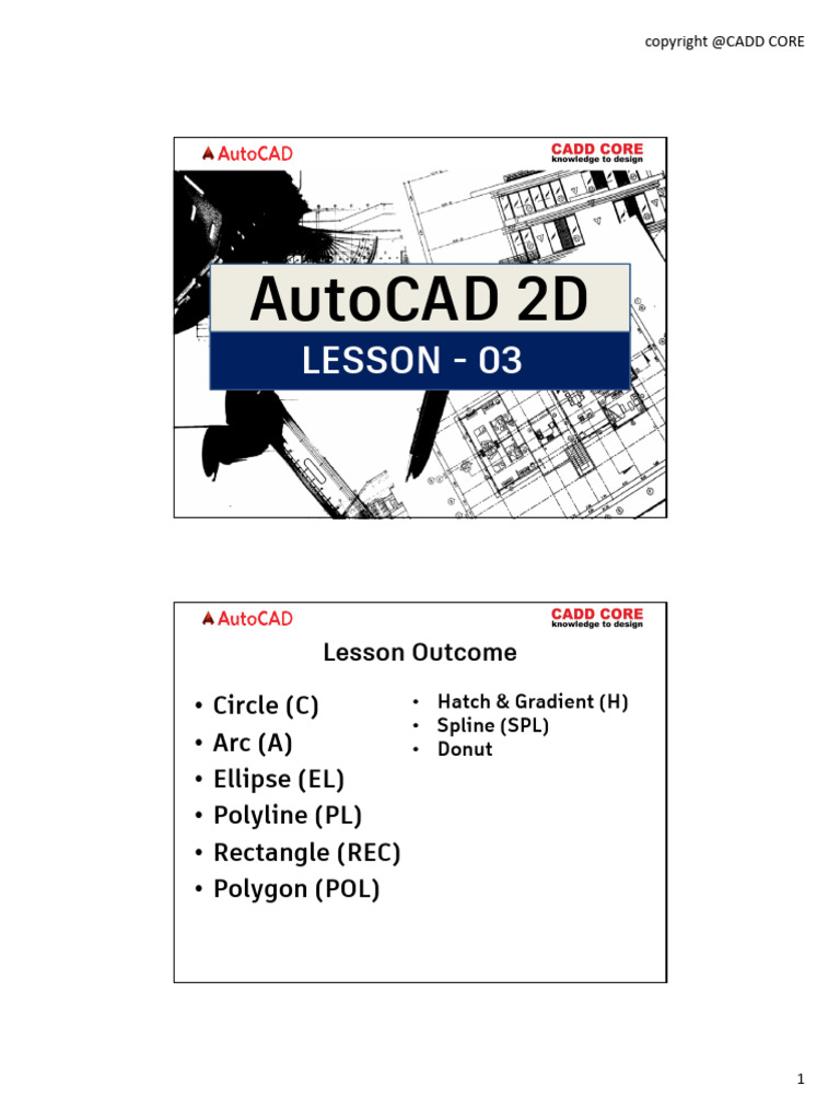 (Period-3) AutoCAD 2D (26-36) - F | PDF | Circle | Ellipse