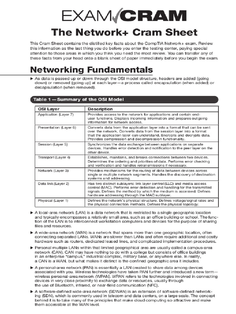 Exam Cram Image | PDF