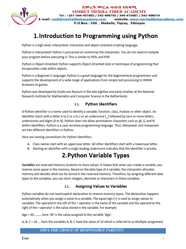 8th9th Programming Note | PDF 8th9th Programming Note | PDF