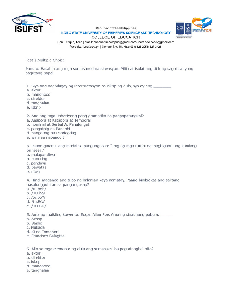 Multiple Choice Talaaa DONE | PDF