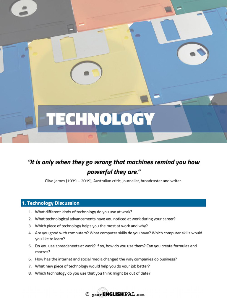 Your English Pal Business English Lesson Plan Business Technology v1 ...