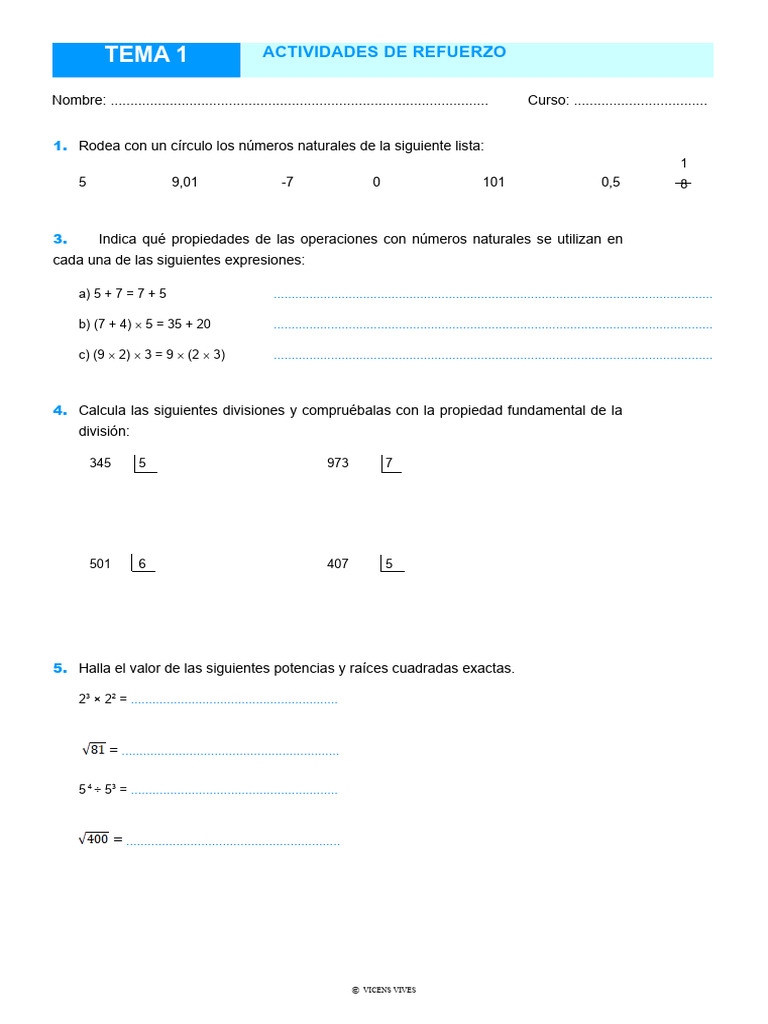 MAT 1 RecPers T01 | PDF | Matemáticas | Notación Matemática