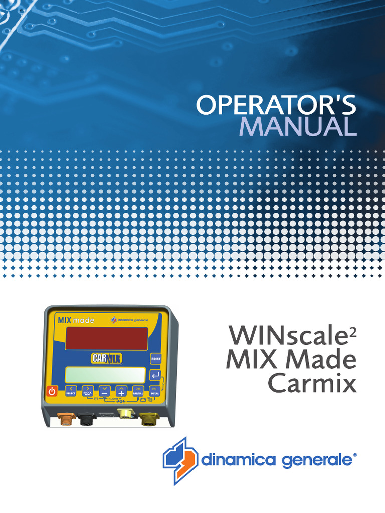 Operator Manual - WinScale2 MIXMade | PDF | Cursor (User Interface) | Weight