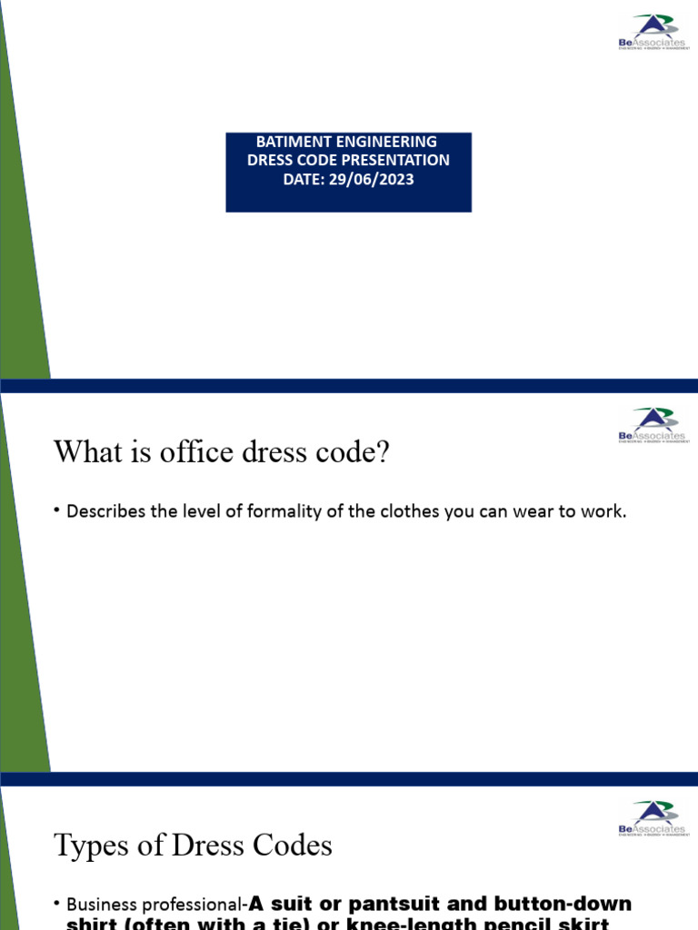 Dresscode 29th June | PDF