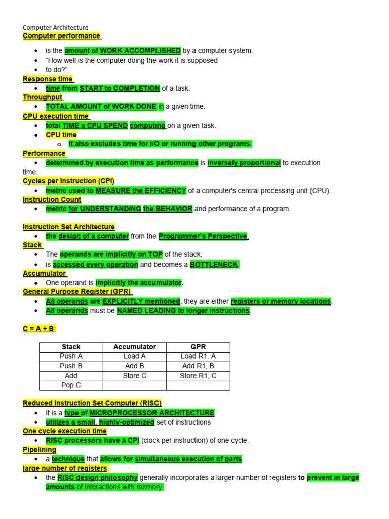 Architecture and Organization | PDF | Central Processing Unit ...