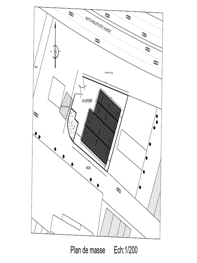 Plan de masse du projet immobilier | PDF