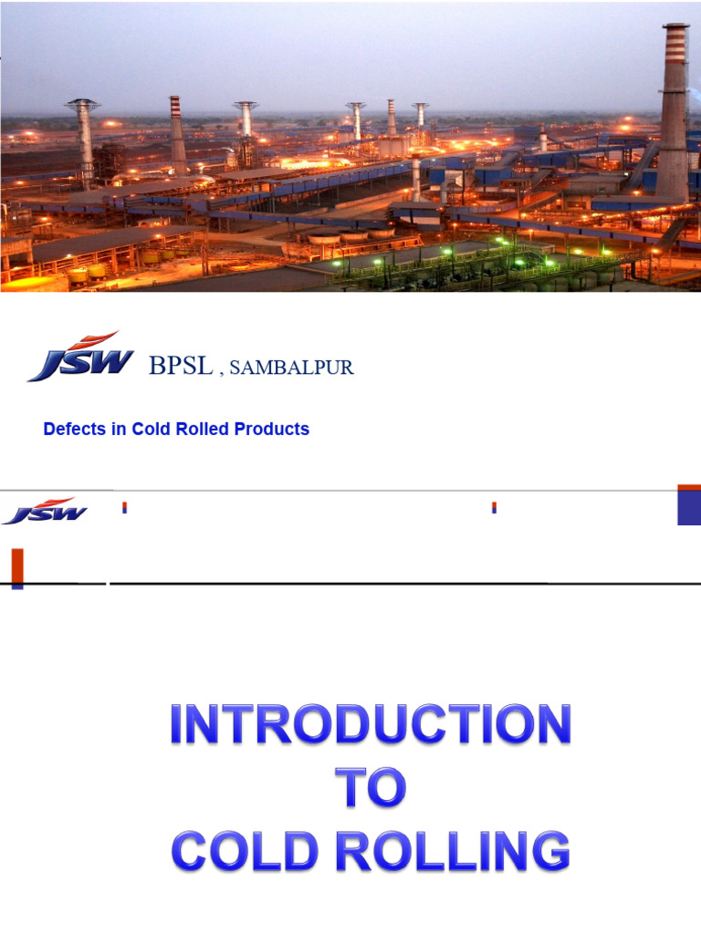 Defects in Cold Rolled Products | PDF | Rolling (Metalworking) | Steel