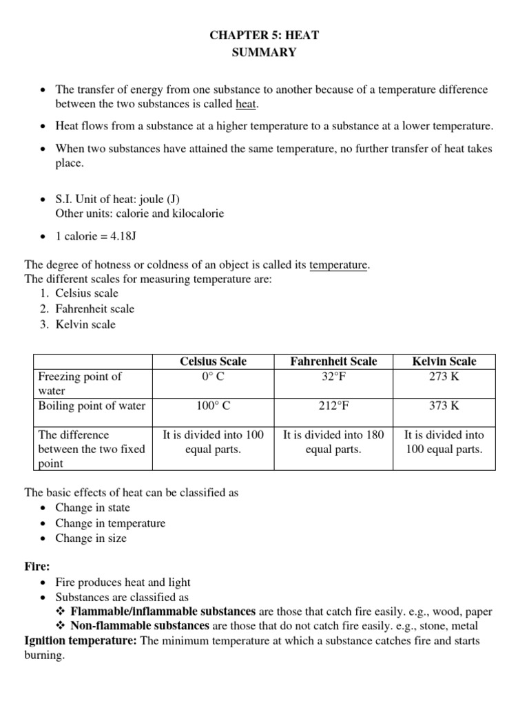 Chapter 5 Heat | PDF | Heat Transfer | Thermal Conduction