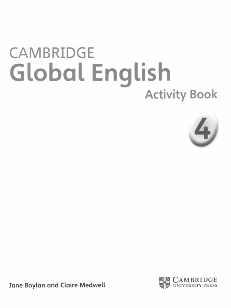 Cambridge Global English 4 Activity Book - Book | PDF