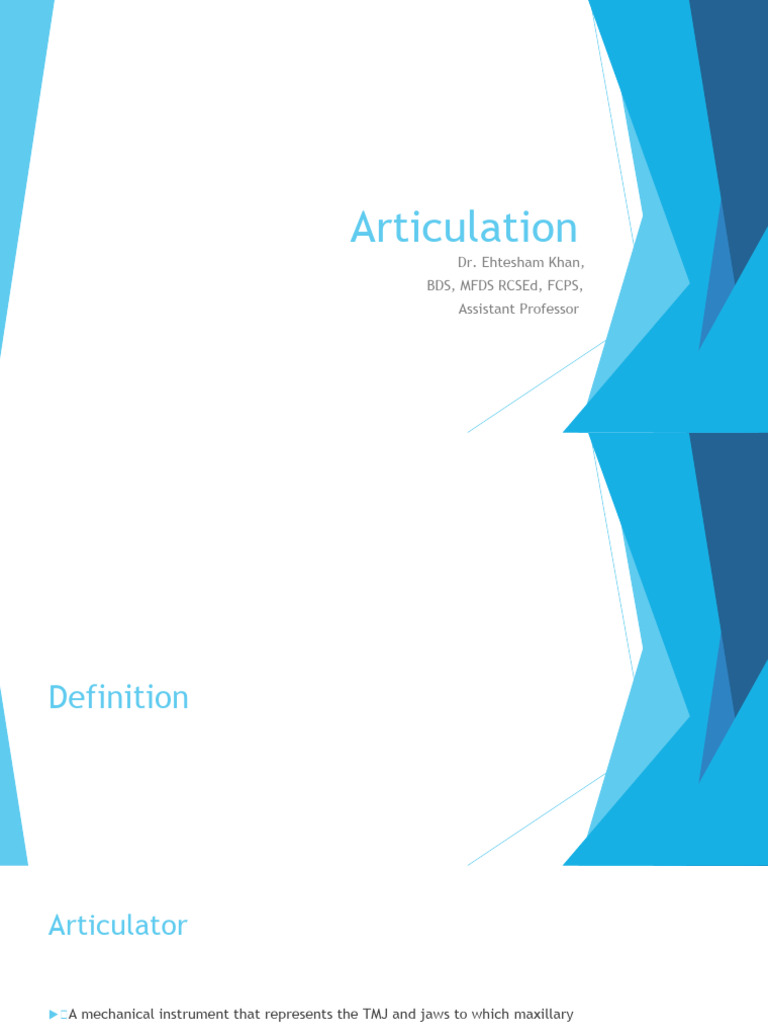 Articulation | PDF