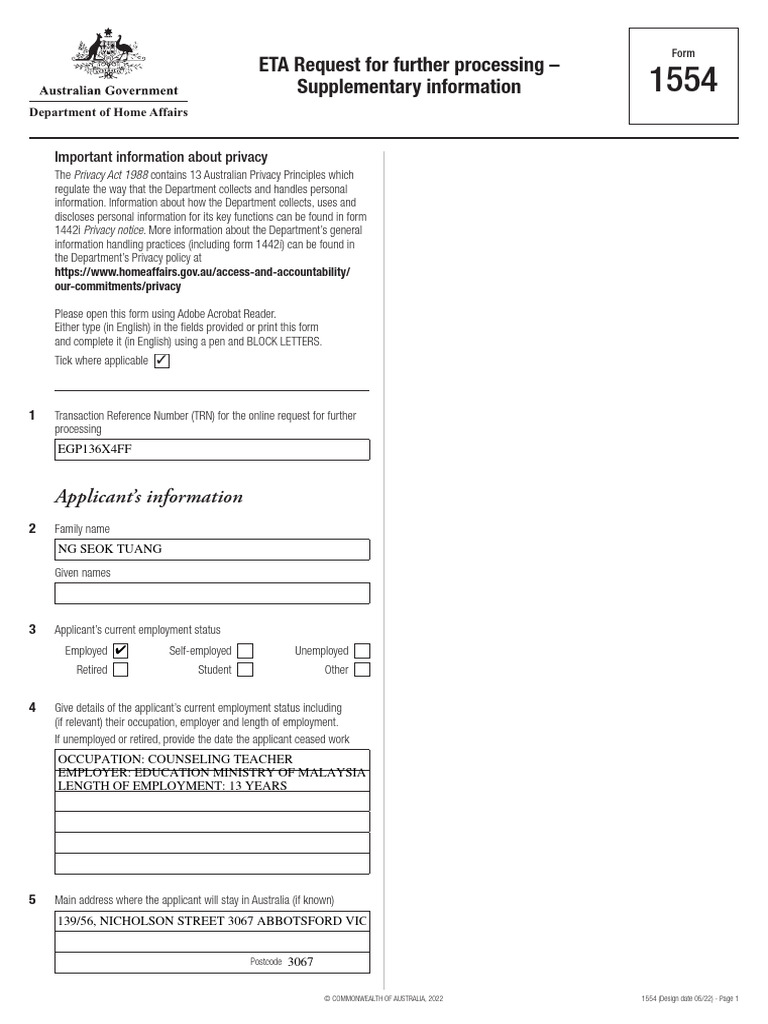 For Visa Application (1554) | PDF | Justice | Crime & Violence