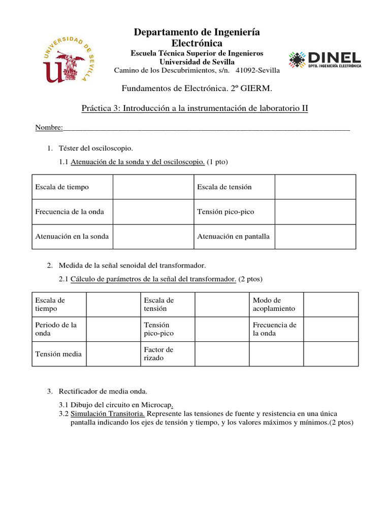 Evaluacion P3 | PDF | voltaje | Rectificador