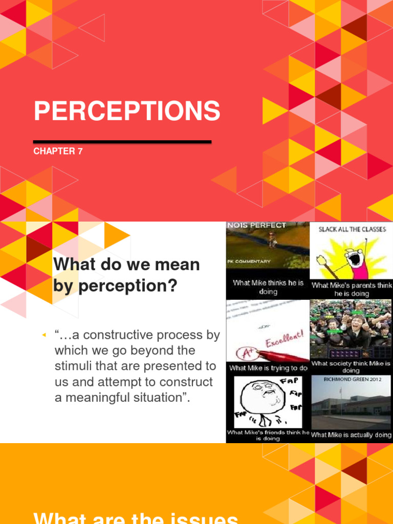 7-Perception | PDF | Perception | Top Down And Bottom Up Design