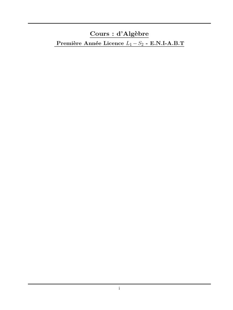 TD D'algèbre 2 | PDF | Matrice (Mathématiques) | Valeur propre, vecteur propre et espace propre