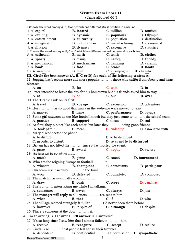 Exampaper 11 | PDF | Sharks | Predation