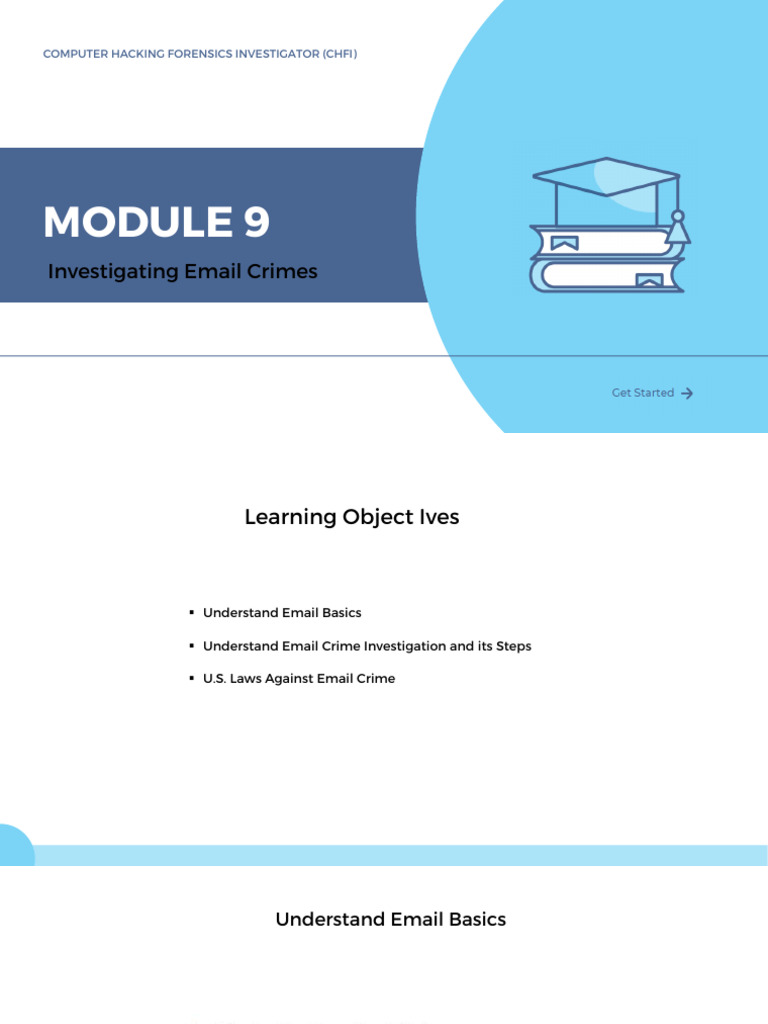 CHFI Module 9 PPTX | PDF | Microsoft Outlook | Cyberspace